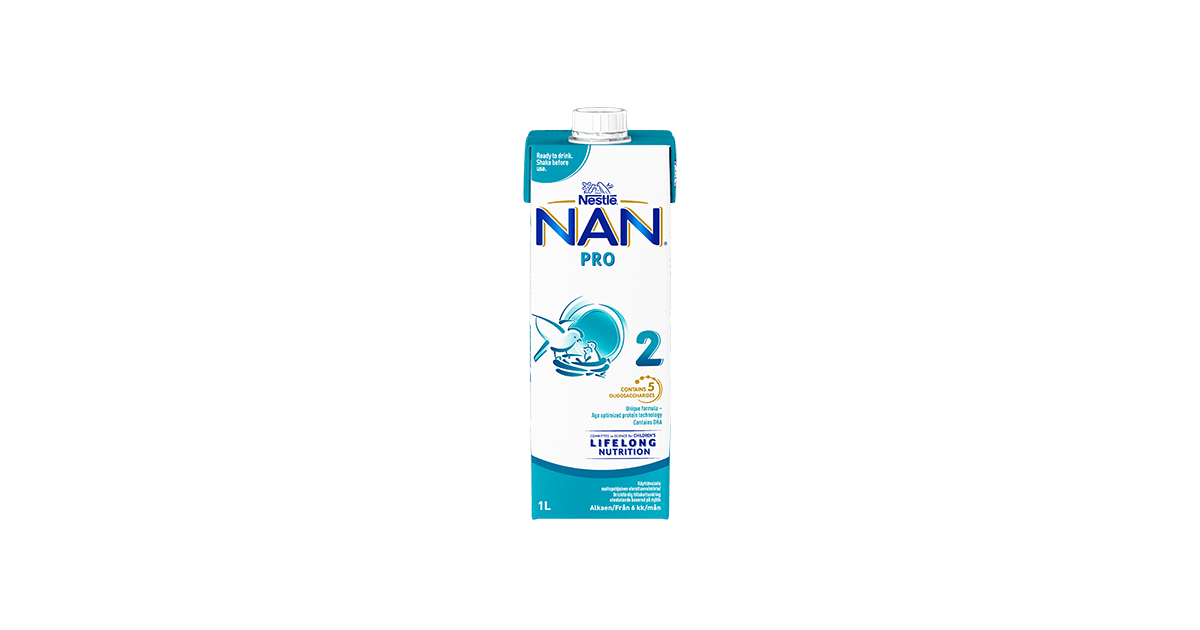 Nestlé NAN PRO 2, käyttövalmis vieroitusvalmiste, 1000ml, alkaen 6 kk